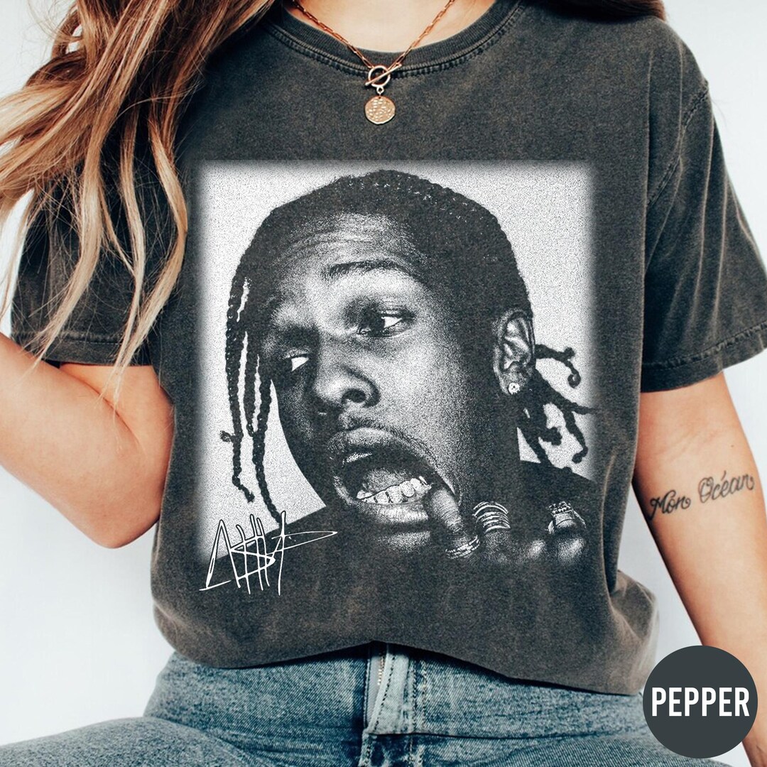 Vintage ASAP Rocky Graphic Tee, Unisex Comfort Colors T-shirt - Etsy