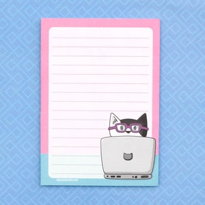 Cat Notepad A6 Note Pad List Pad - Etsy
