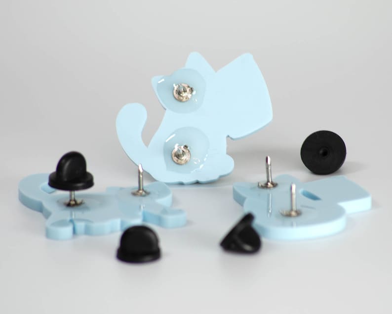 Pride Flag Cat Acrylic Pin Pride Rainbow / Progress / - Etsy