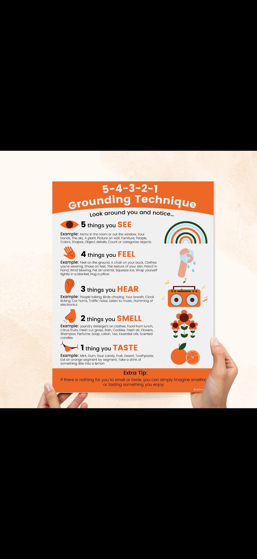 Grounding – Sensory Reset Bundle | 5 Senses Grounding Worksheets to ...