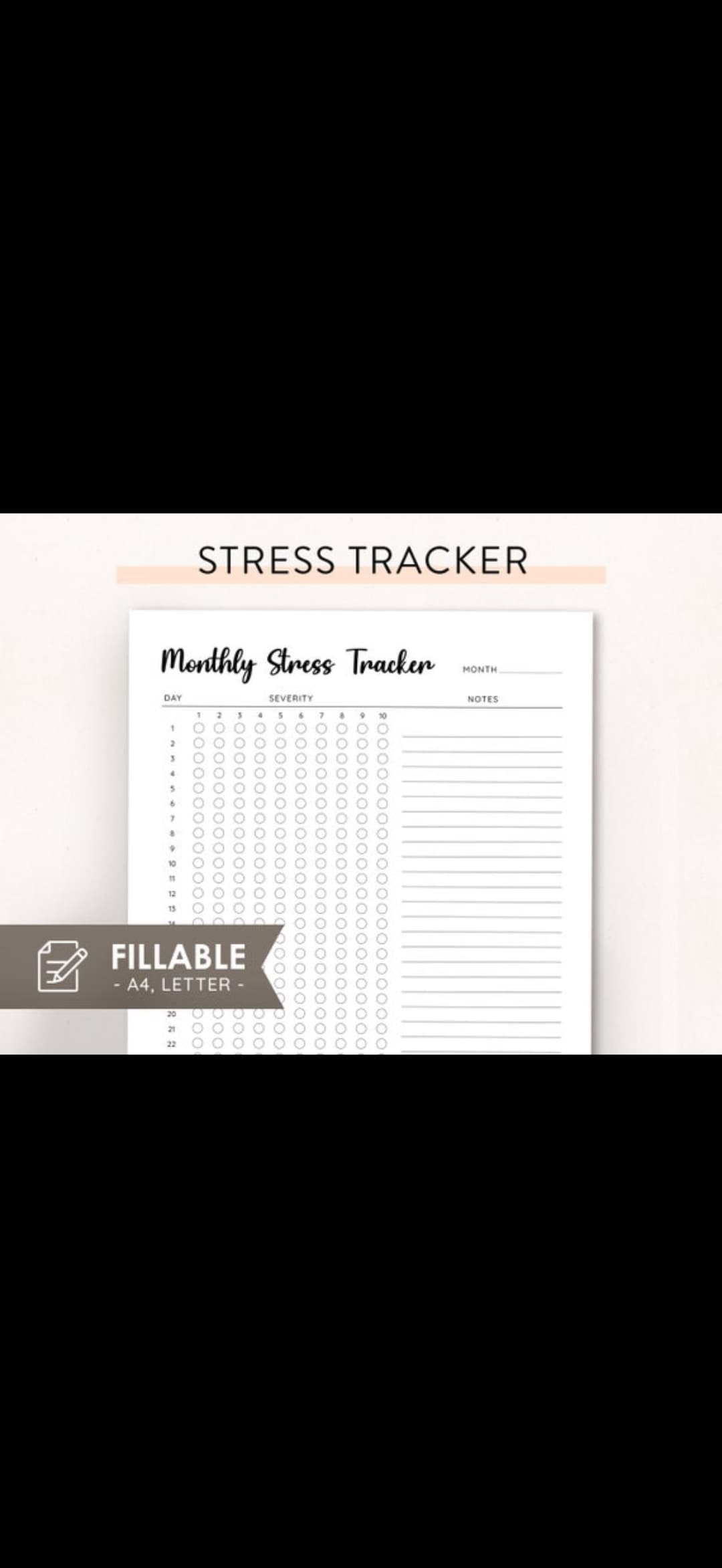 Late Afternoon Stress Worksheet | After Transition | Stabilize Calm ...