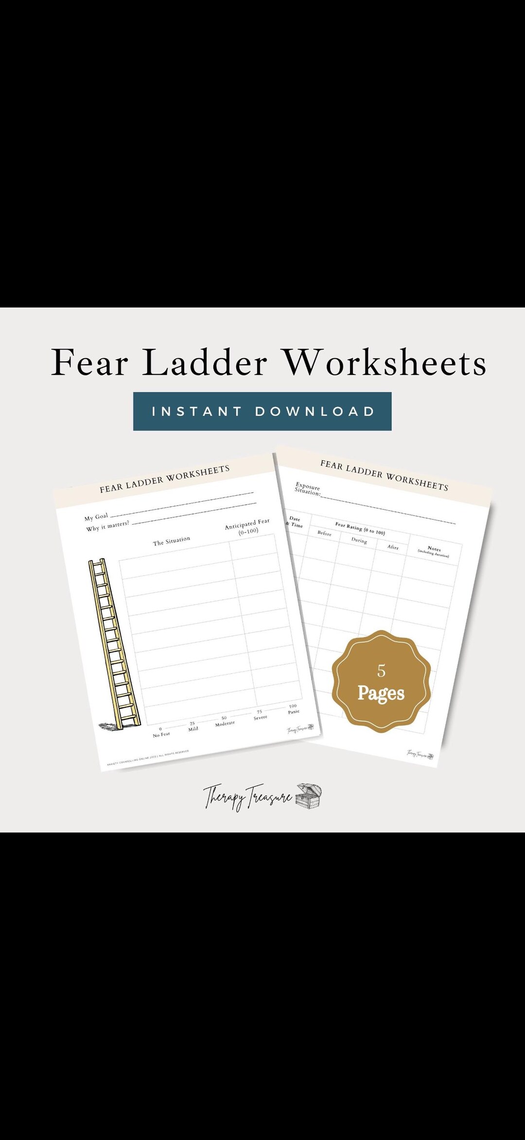 Fear Response Bundle | Calm Anxiety & Regain Control | Observe Fear ...