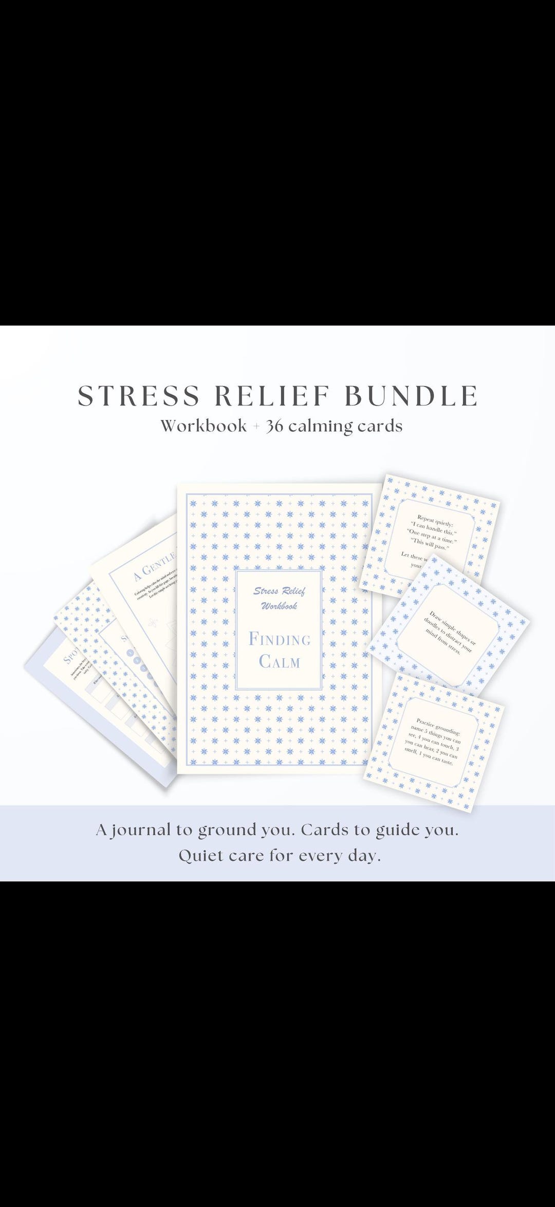 Anxiety Relief Bundle Printable | Daily Weekly Notes | Calm Anxiety ...