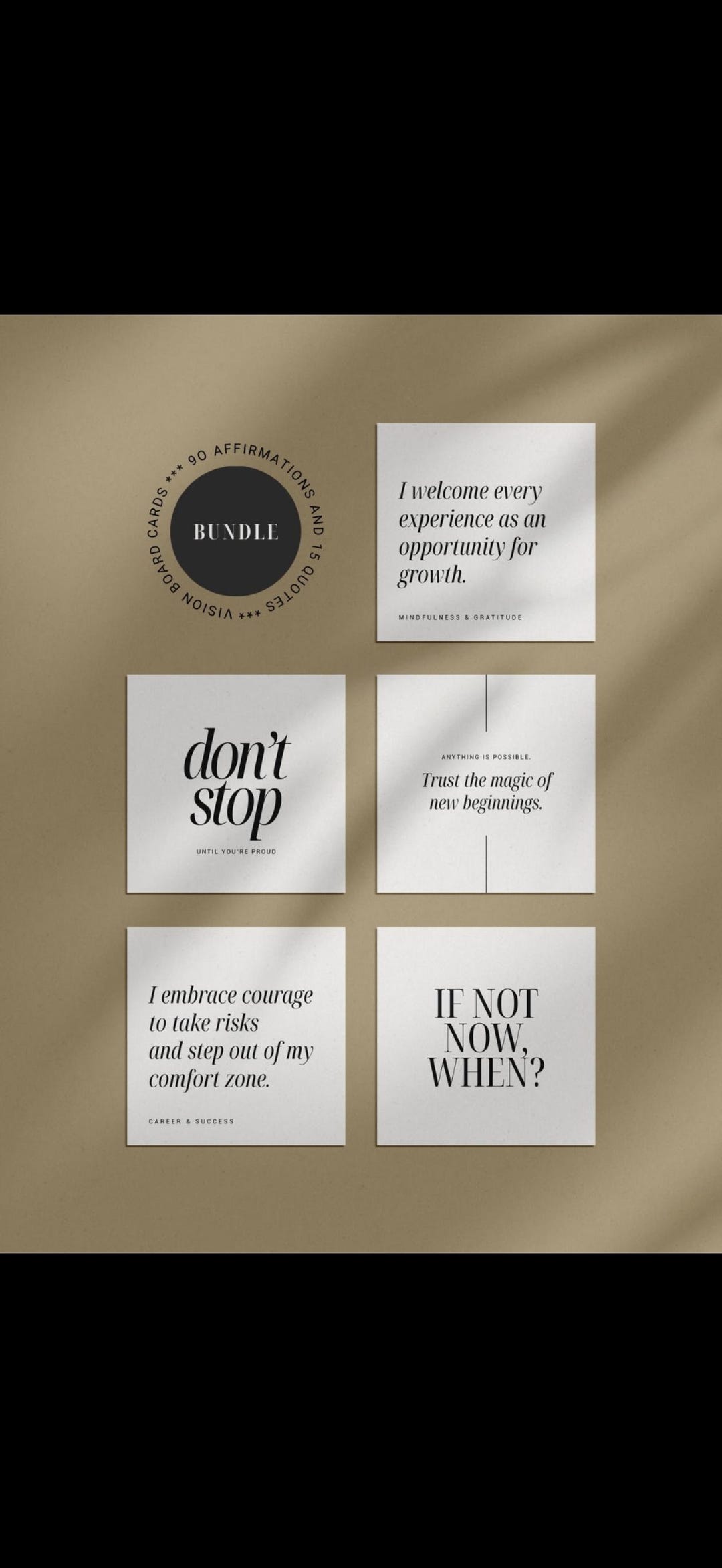 Morning Intention Bundle Printable | Daily Weekly Notes | Calm Morning ...