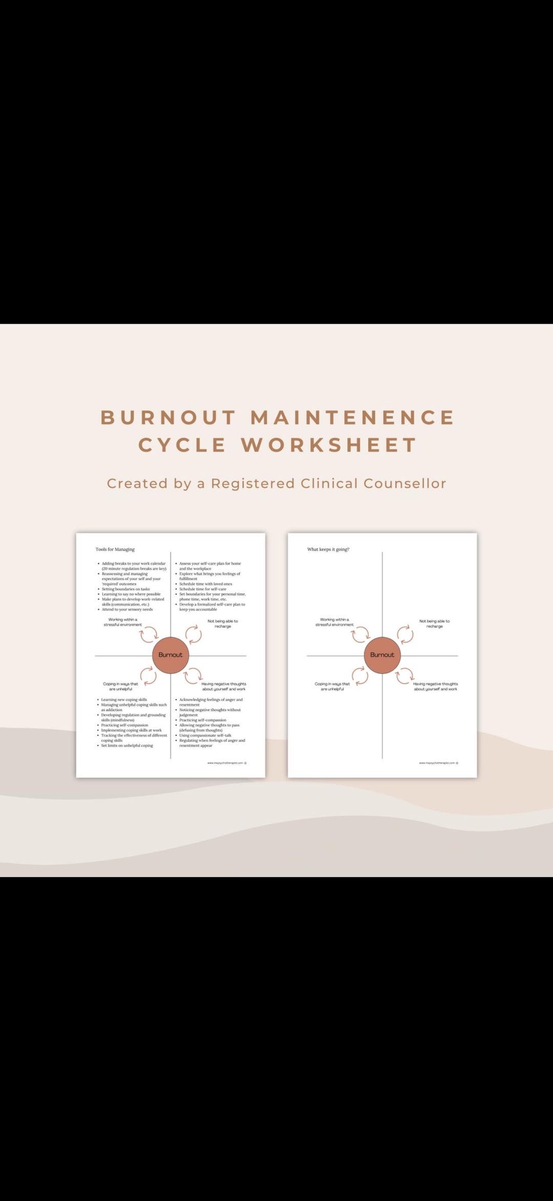 Weekly Burnout Signals Check-in Sheet | Reflect on Exhaustion Patterns ...