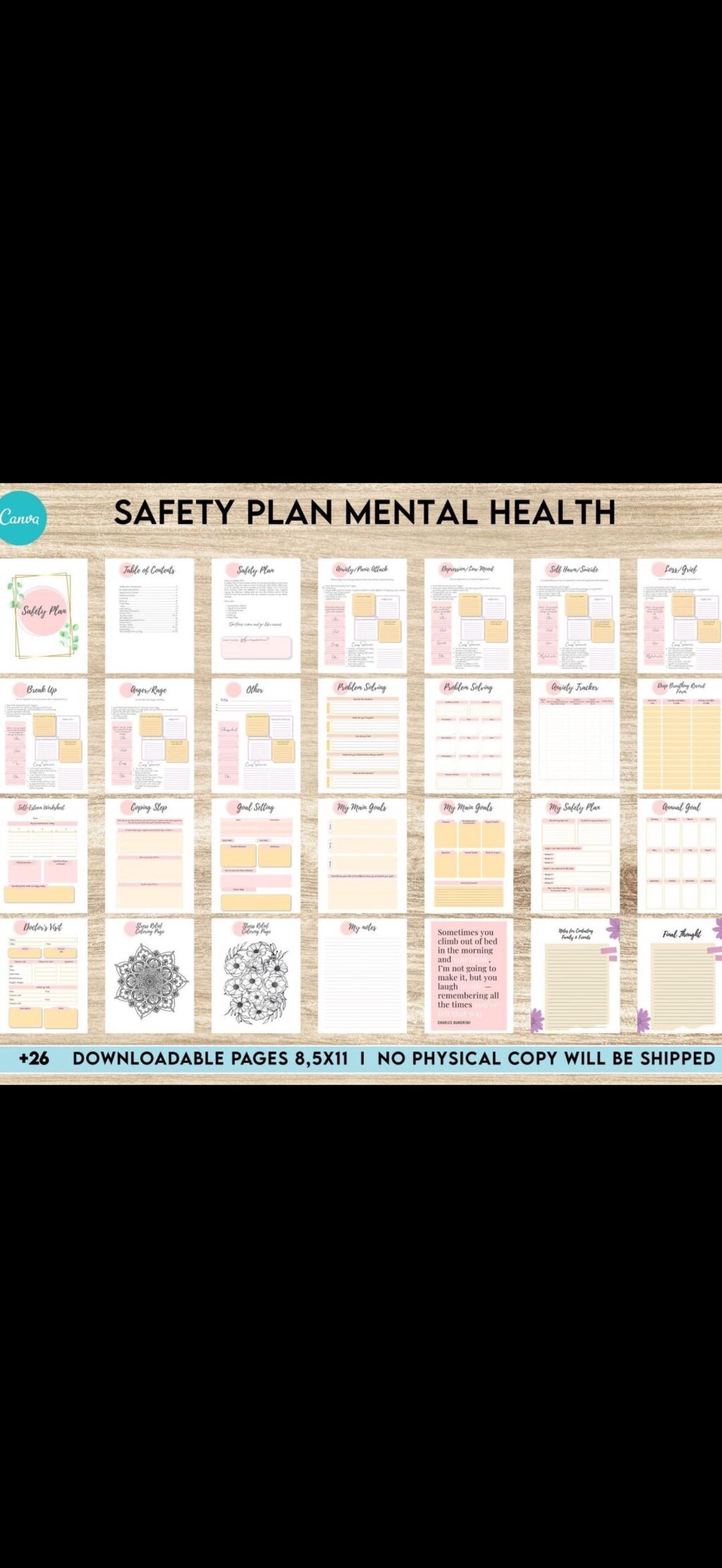 Inner Safety Worksheet | Separate Inner Vs Outer Safety | Calm Anxiety ...