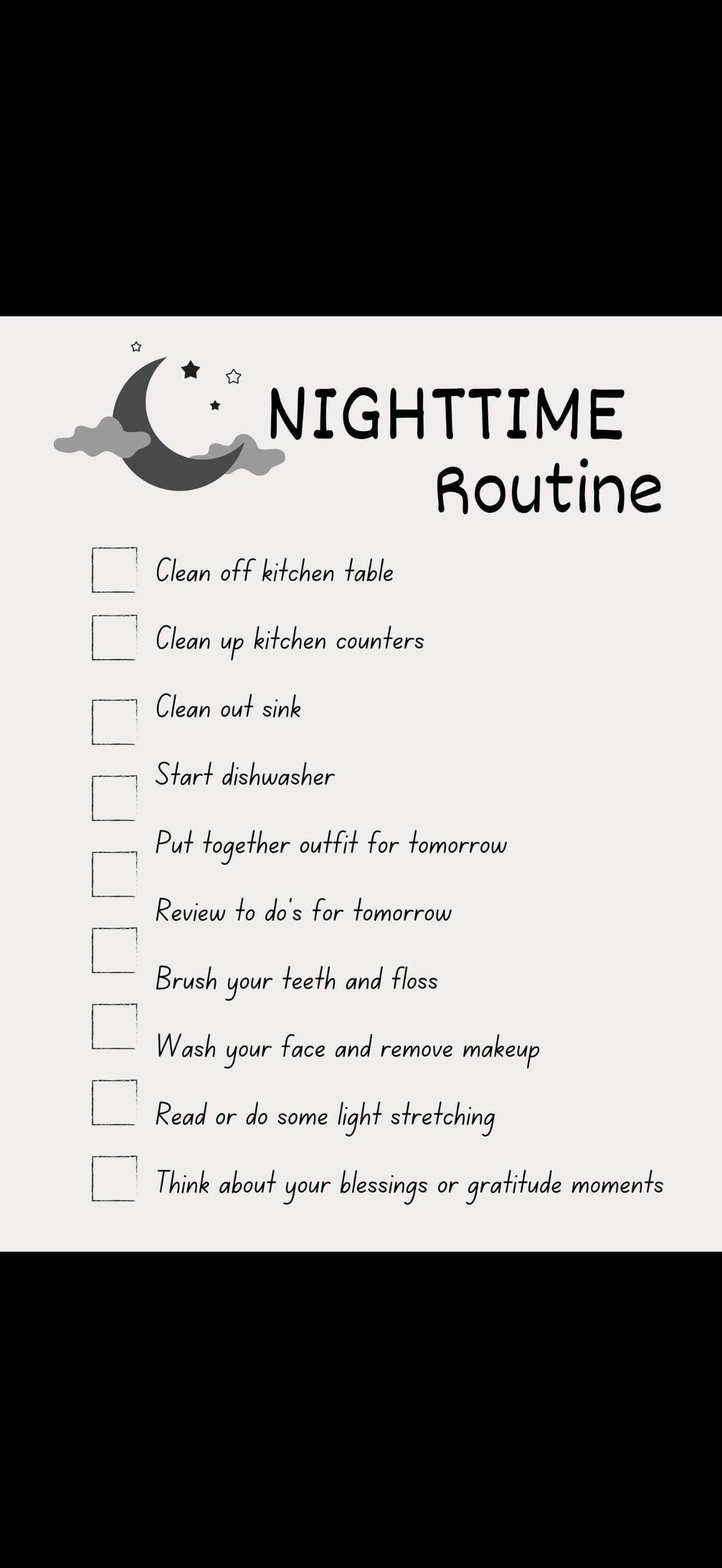 Sleep Clear Mind Printable | Quiet Racing Thoughts Worksheet PDF ...