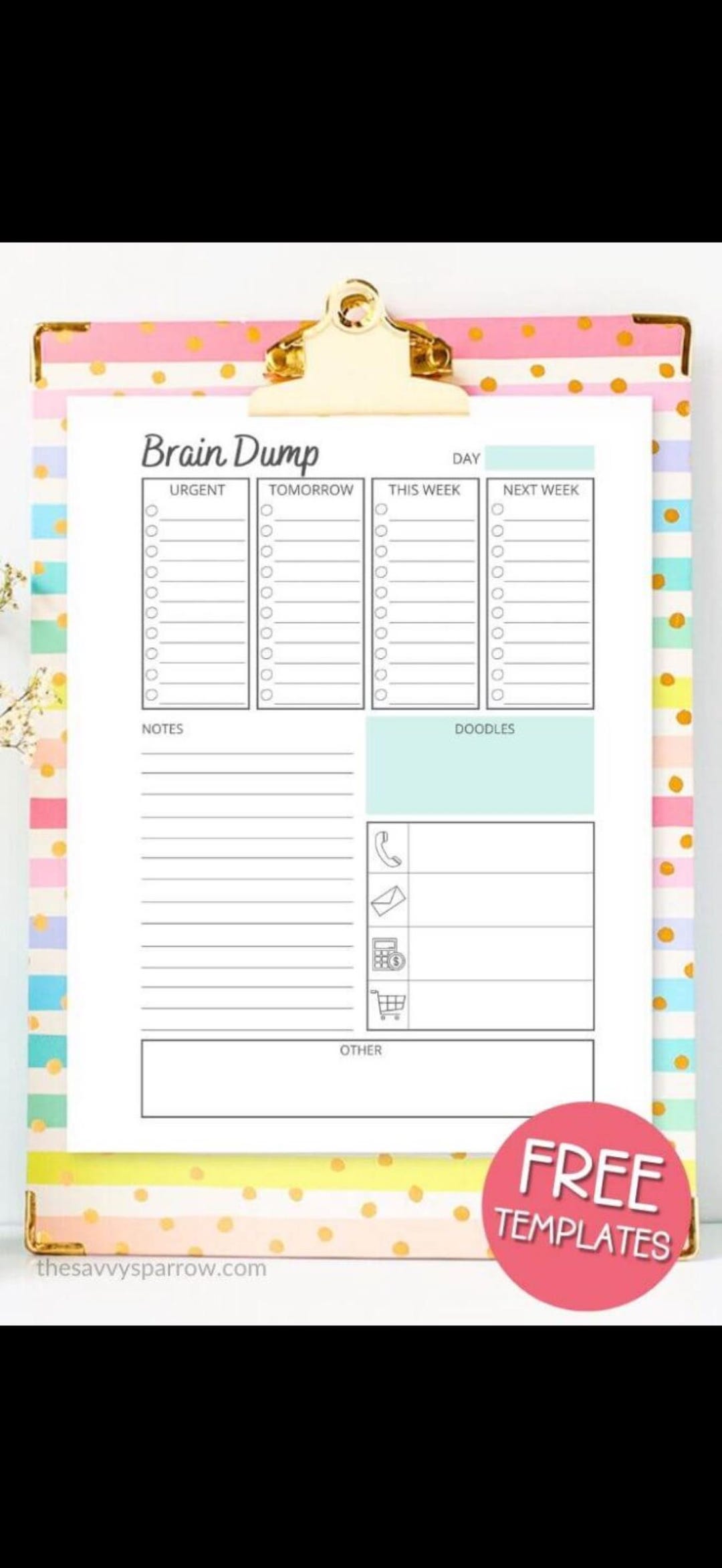 Overwhelmed Brain Dump Printable | Stress Overload Worksheet PDF | Calm ...