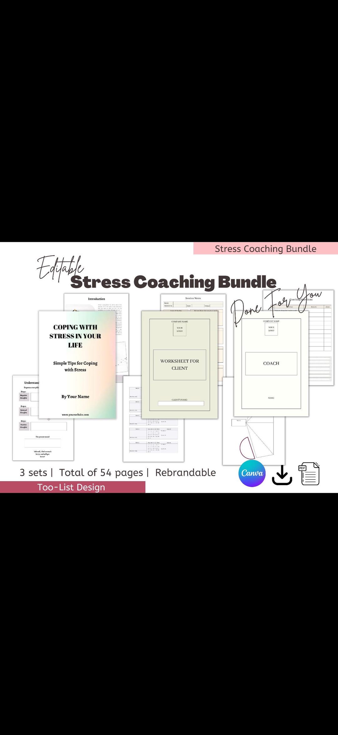 Work Stress End of Day Reset Bundle | 5 Printable Worksheets to Leave ...