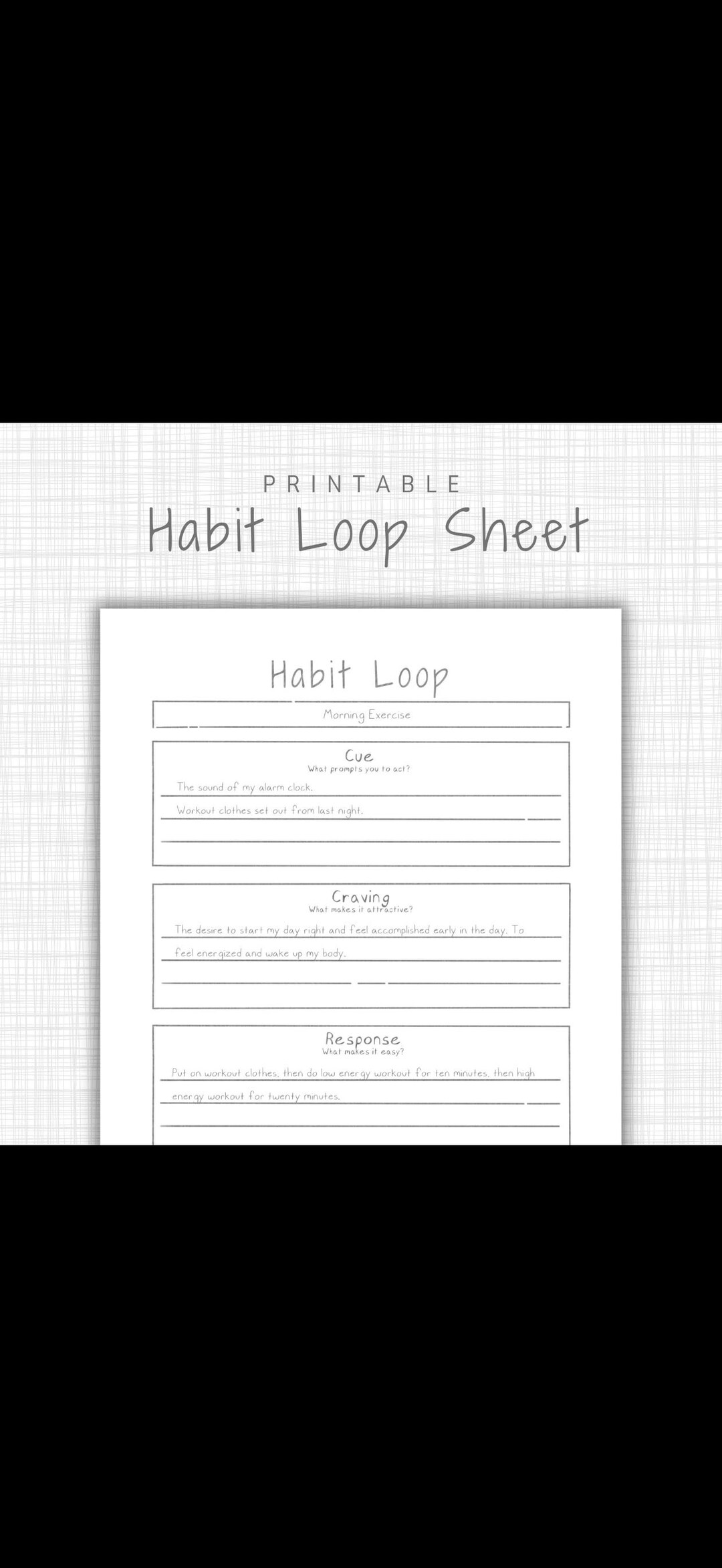 Daily Habit Stacking Planner Printable Build Better Routines Focus ...