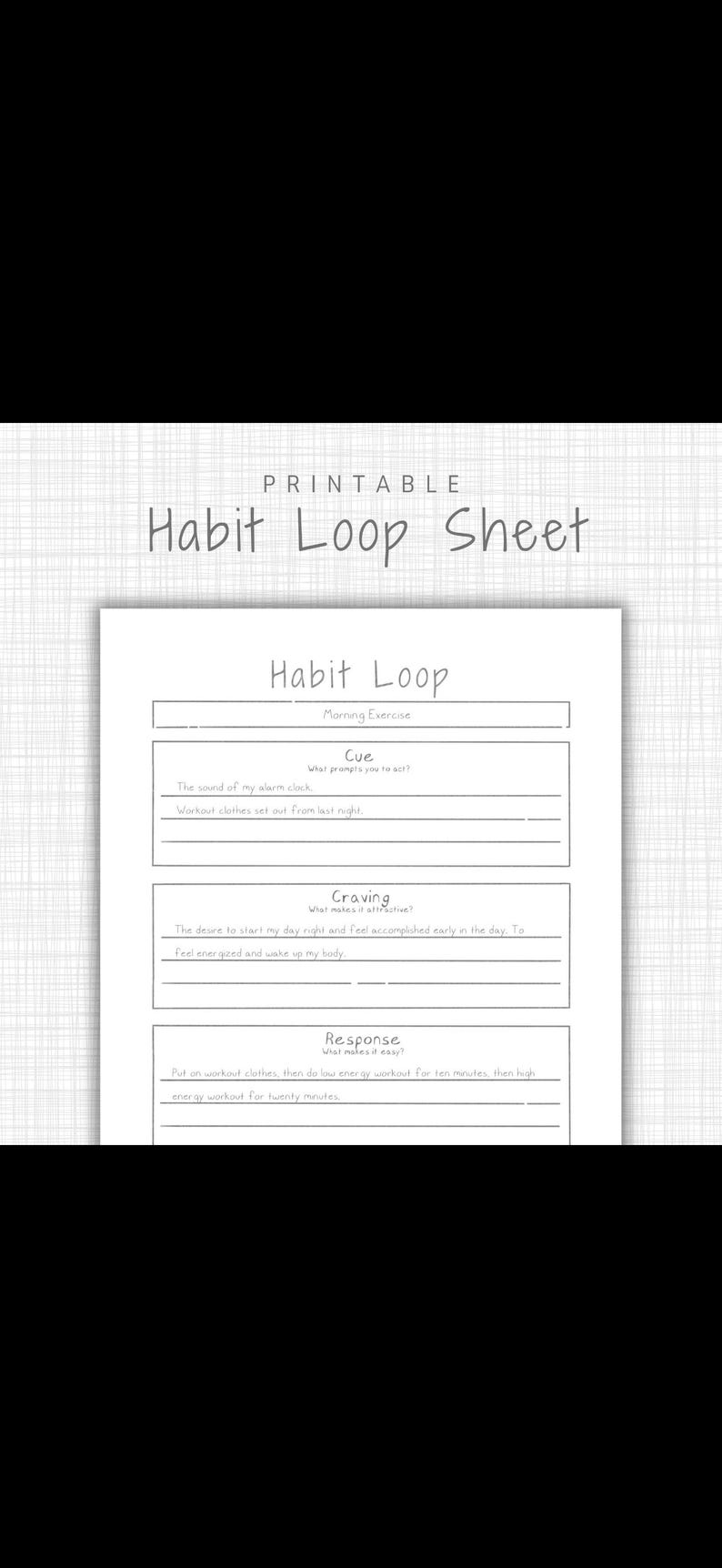 Daily Habit Stacking Planner Printable Build Better Routines Focus ...
