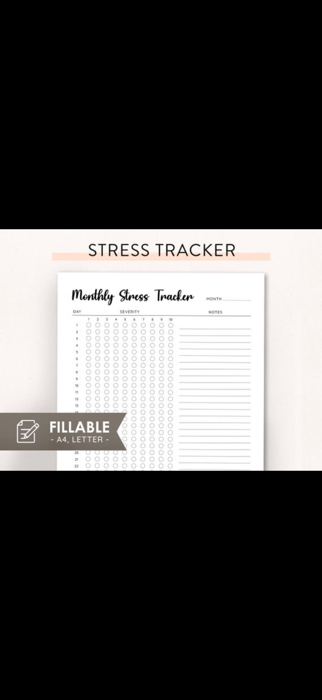 Late Afternoon Stress Worksheet | Before Transition | Close the Workday ...