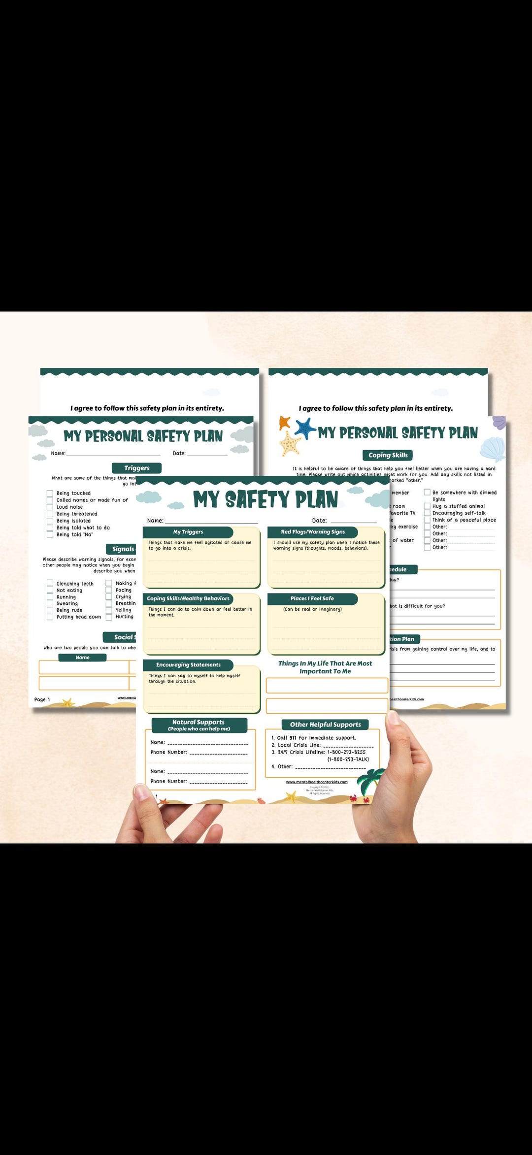 Create Inner Safety Worksheet | Build Emotional Security & Calm Your ...