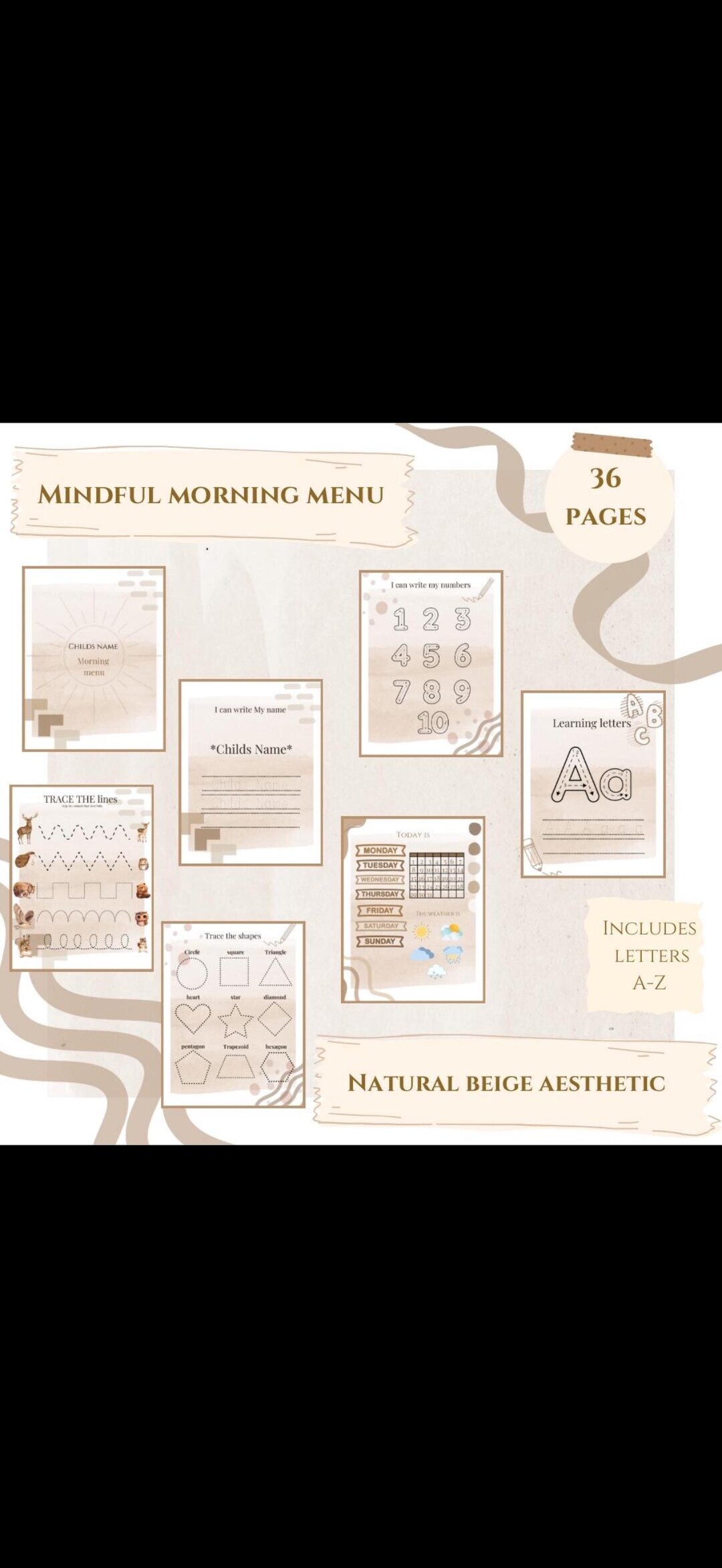 Morning Mental Reset Bundle Printable | Align Focus Ground Worksheets ...