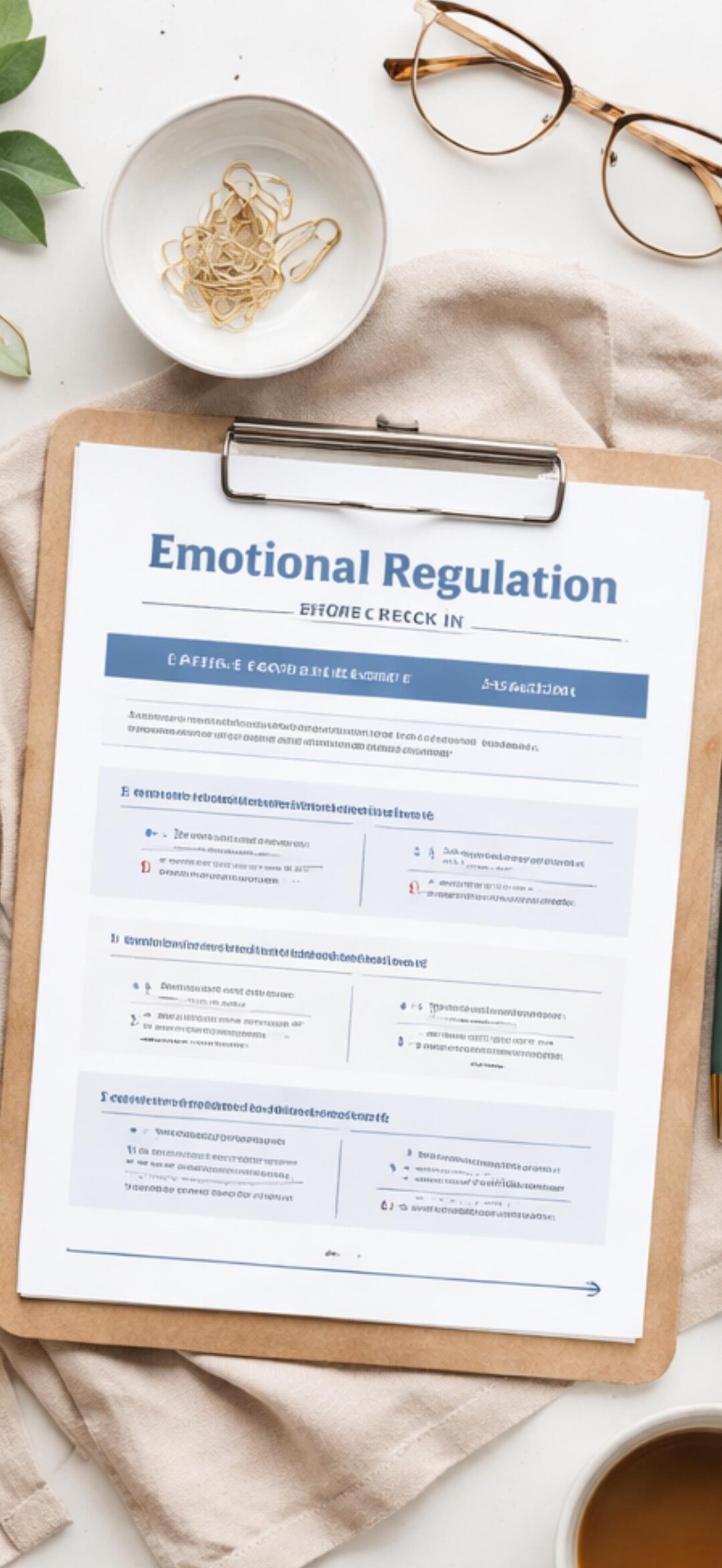 Emotional Regulation Check-in Worksheet | Calm Your Nervous System ...
