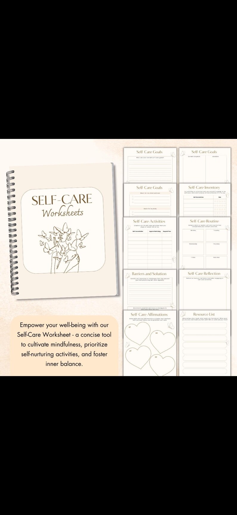 Self Reflection Daily Check-in Printable | Gentle Self Awareness ...
