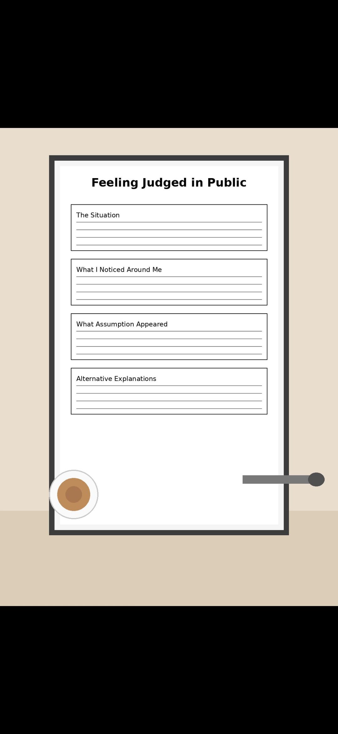Fear of Being Misunderstood – Social Clarity Worksheet | Printable A4 ...