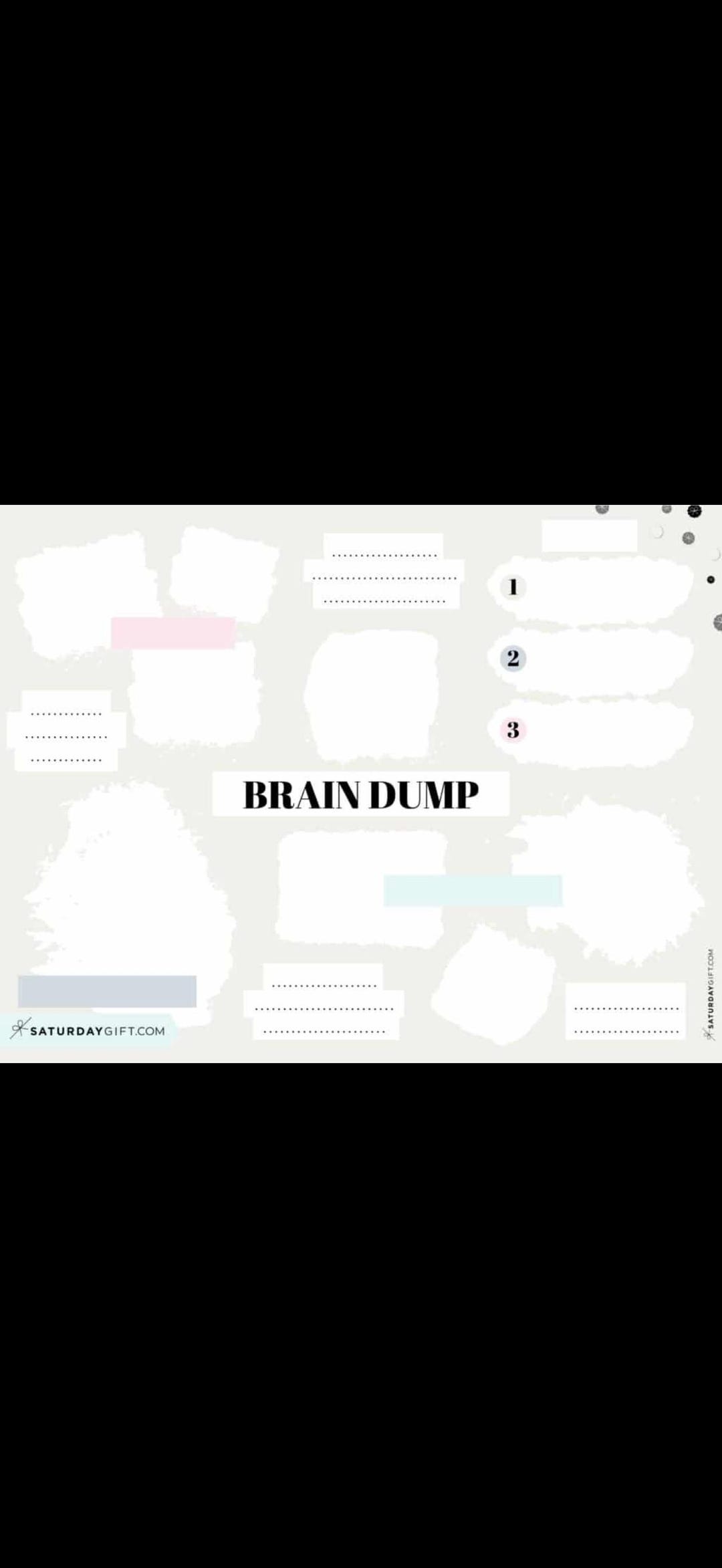 Let Go Evening Brain Dump Printable | Night Release Worksheet PDF ...