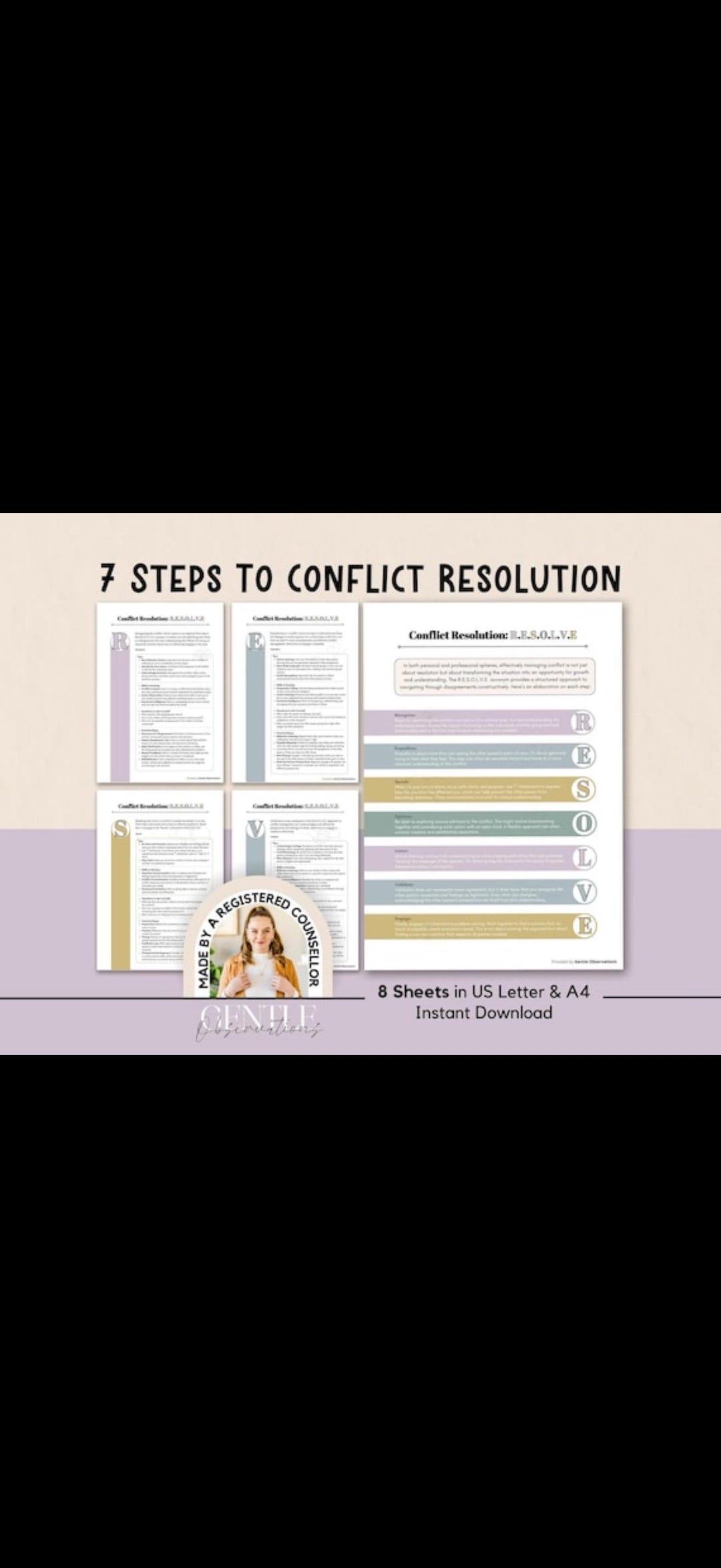 Stay Calm During Conflict Worksheet | Communicate Clearly Under ...