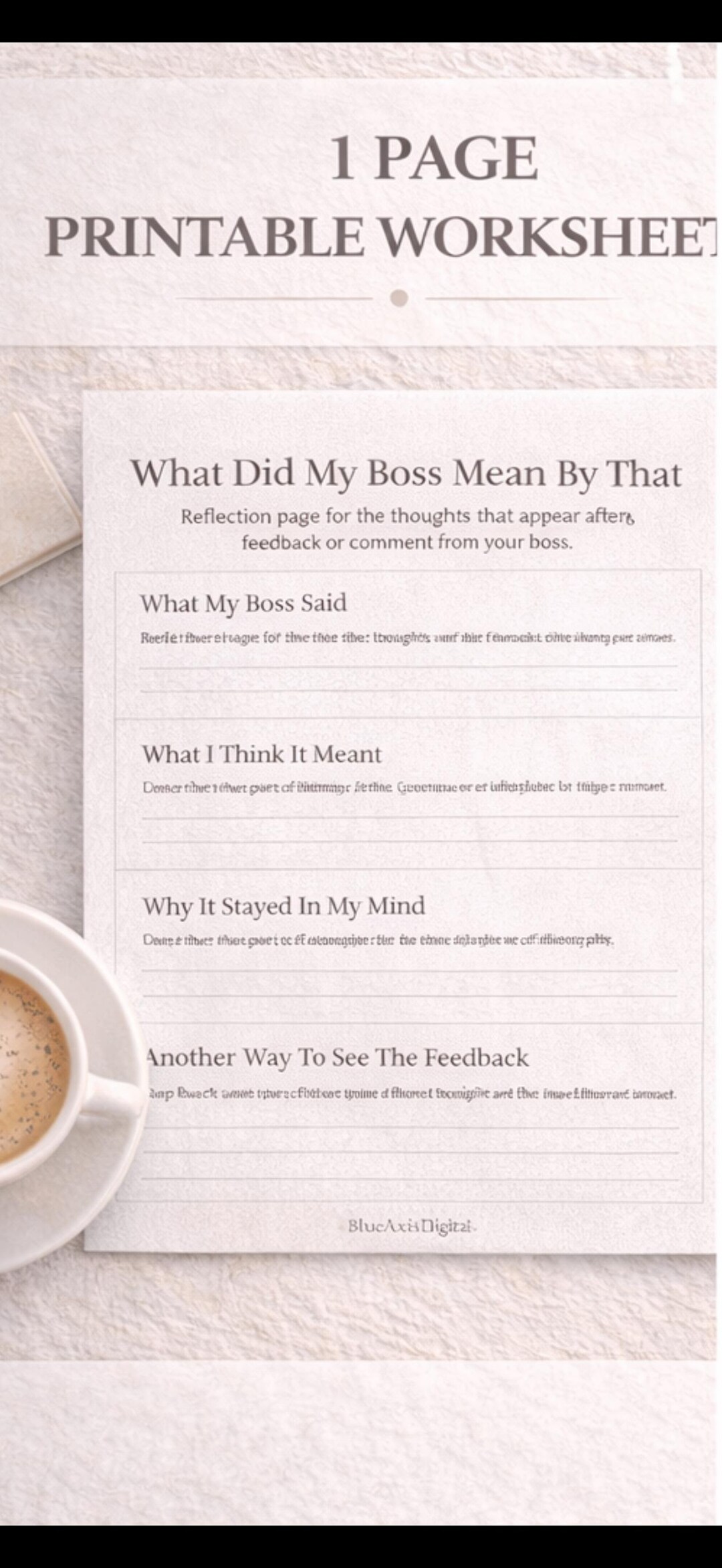 Why Did That Feedback Bother Me – Work Feedback Reflection Worksheet ...