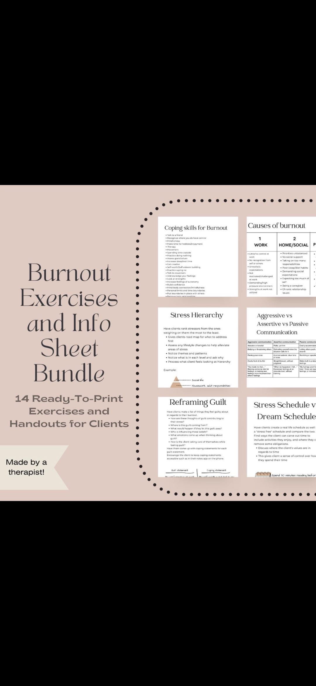 Burnout Reset Bundle | Daily & Weekly Worksheets to Reduce Mental ...
