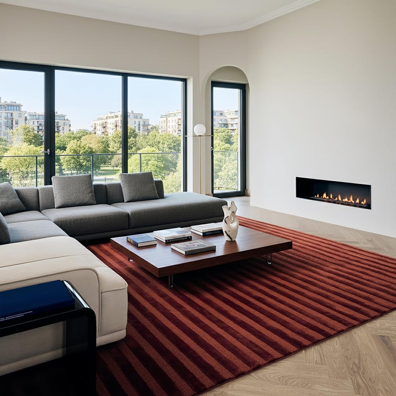 Rug 9x12 Burgundy - Etsy