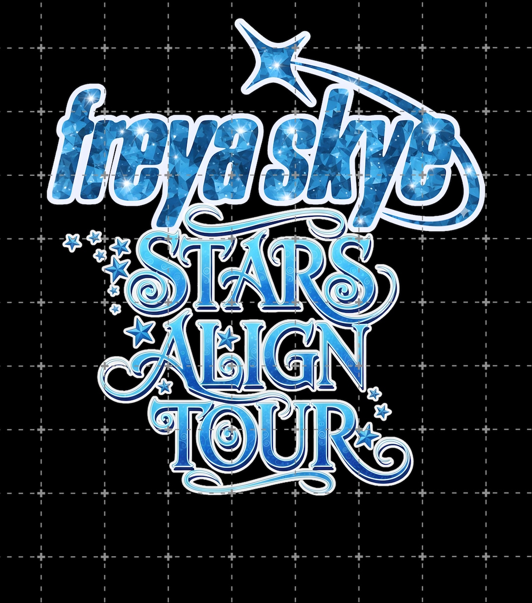 Freya Skye Stars Align Tour 2026 - Konzert-T-Shirt PNG (Digitaler ...