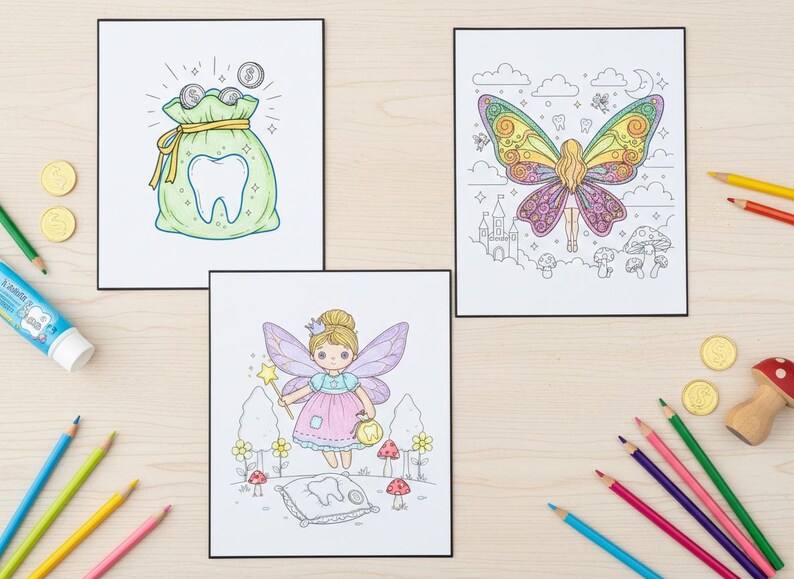 Printable Dental Care Coloring Pages for Kids (instant Download) - Etsy