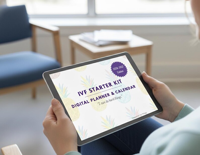 Digital IVF Planner | Editable Canva Template | Fertility Journey ...