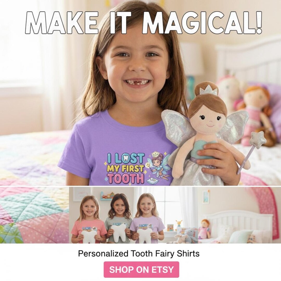 Personalized I Lost My First Tooth Kids Shirt, Tooth Fairy Gift - Etsy