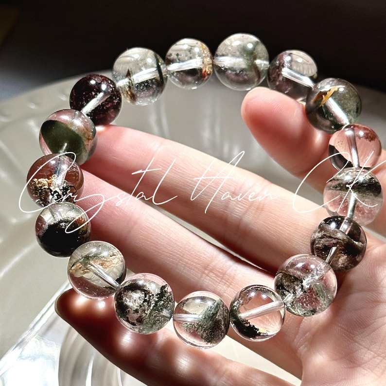 Natural Green Phantom Quartz Bracelet Garden Four Seasons Phantom ...