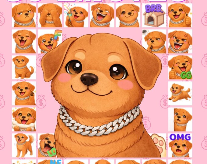 30 Sharpei Beagle Twitch Emotes Pack | Dog Emotes for Discord YouTube ...