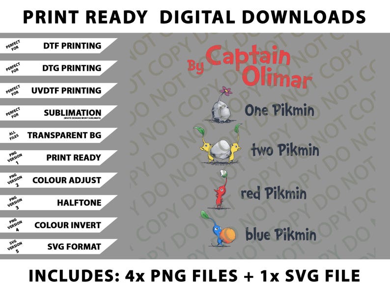 Pikmin Seuss Png Bundle, SVG Files, Digital Downloads - Etsy Canada