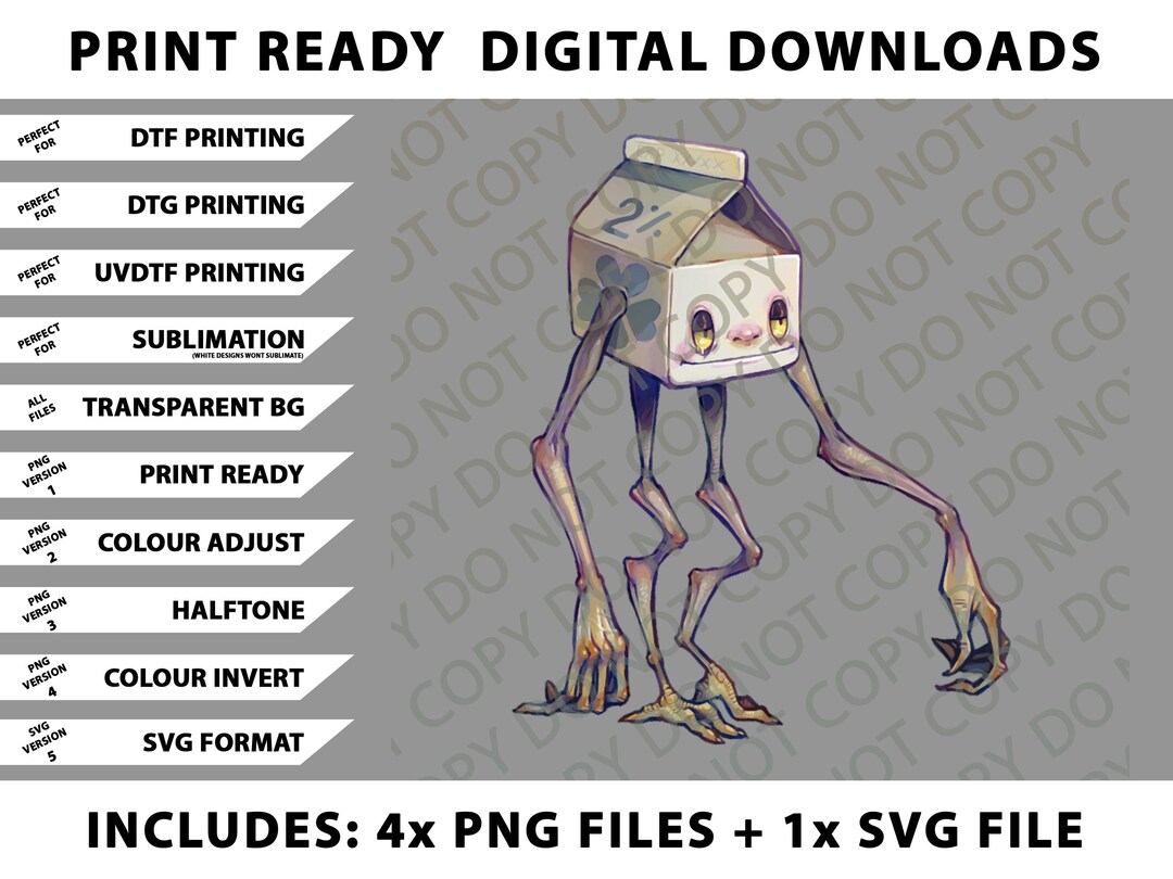 The Milkwalker Comes Png Bundle, SVG Files, Digital Downloads - Etsy