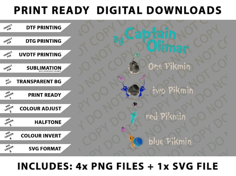 Pikmin Seuss Png Bundle, SVG Files, Digital Downloads - Etsy Canada