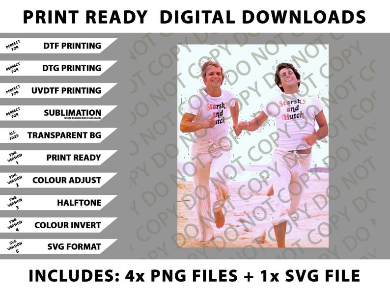 Starsky and Hutch Png Bundle, SVG Files, Digital Downloads - Etsy
