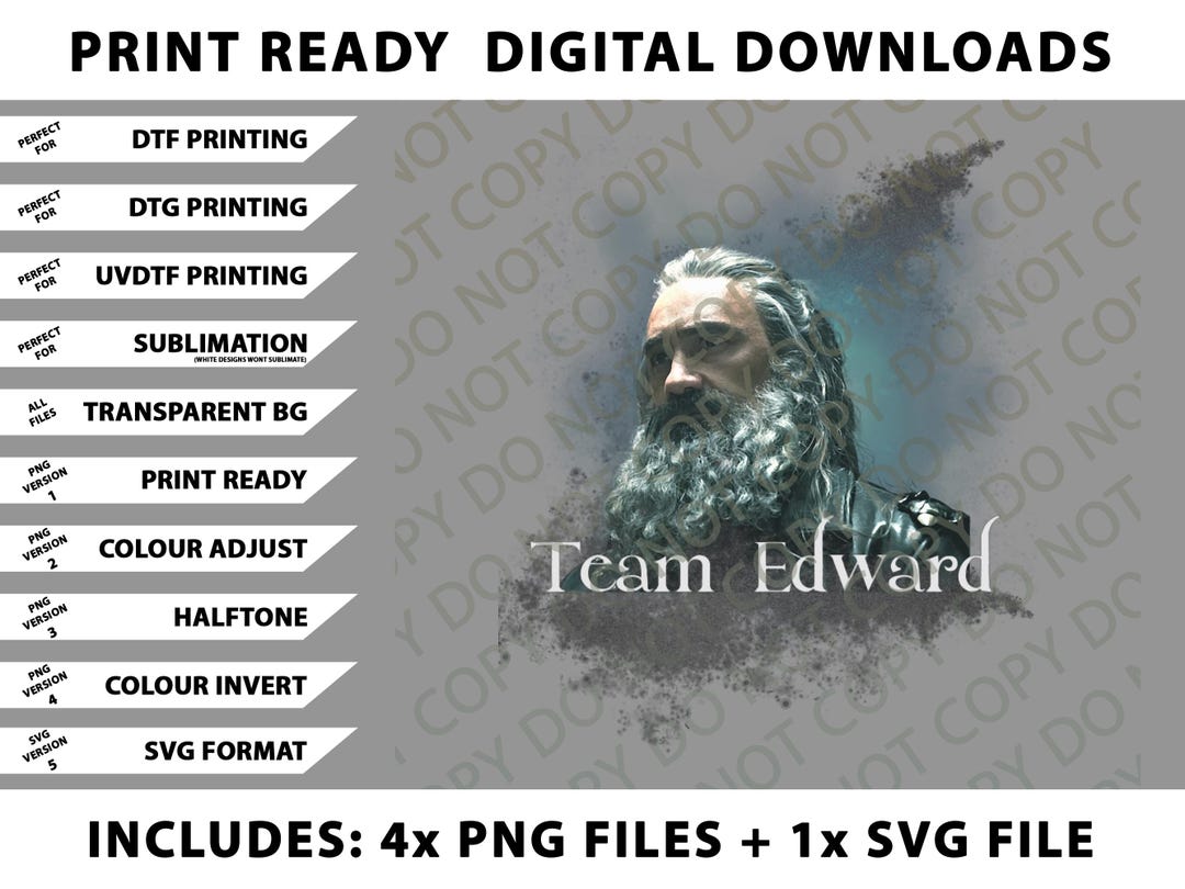 Team Edward (teach) OFMD Png Bundle, SVG Files, Digital Downloads - Etsy