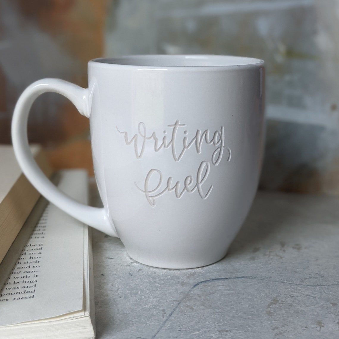 Writing Fuel Mug Engraved Writer Mug Inspirational Mug | Etsy