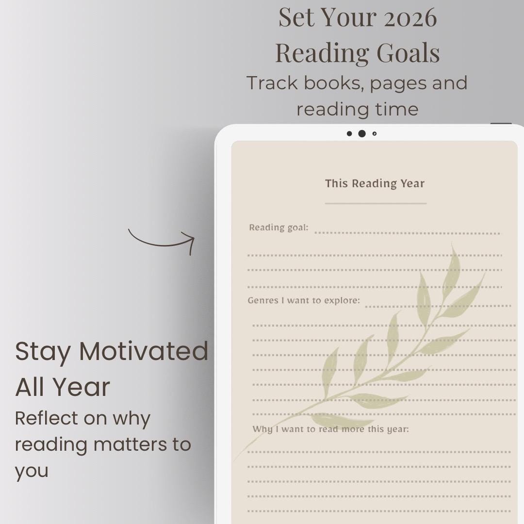 Lese-Tracker für 2026 – Printable Lesezeichen, 16-seitiges Buch-Tracker ...