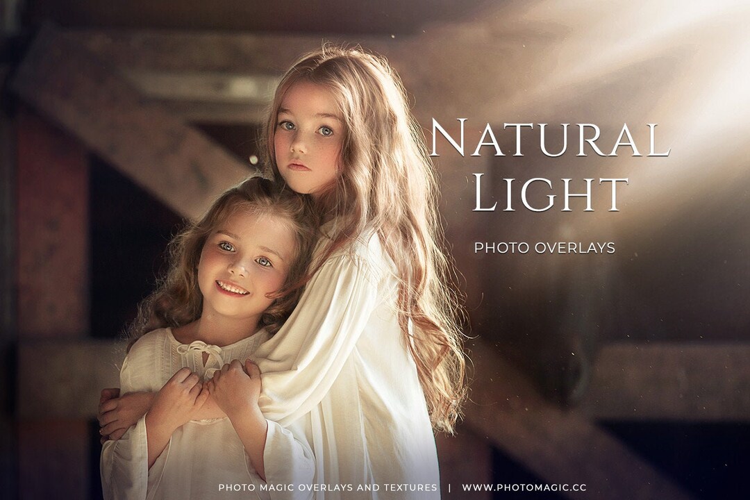 Natural Light- 27 Sunlight Rays & Creamy Light Overlays Digital for ...