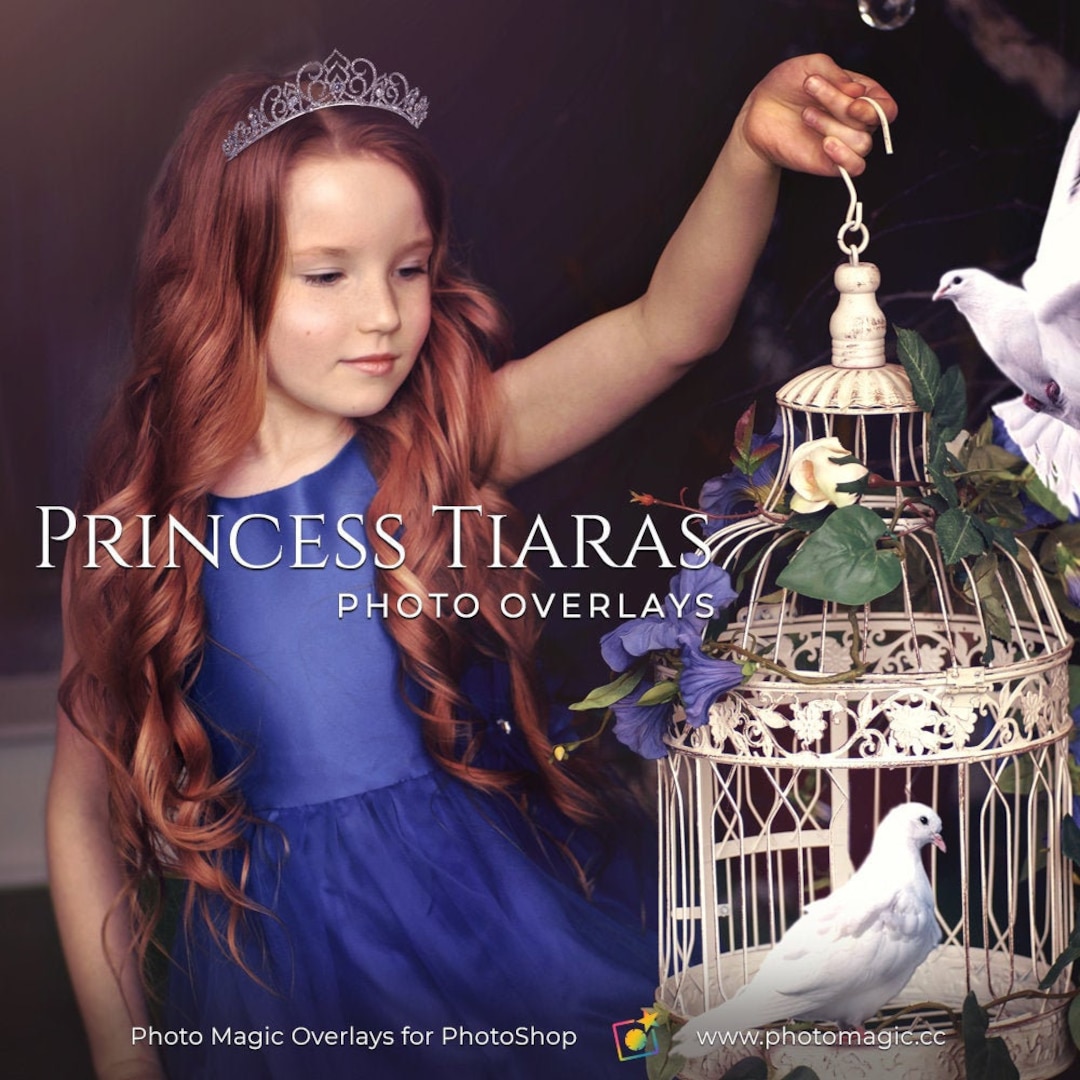 Princess Tiara- 11 Digital Royal Crown PNG Overlays Digital Props for ...