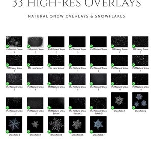 Natural Snow Overlays- 33 Real Falling Snow Scenes, Snowflakes and ...