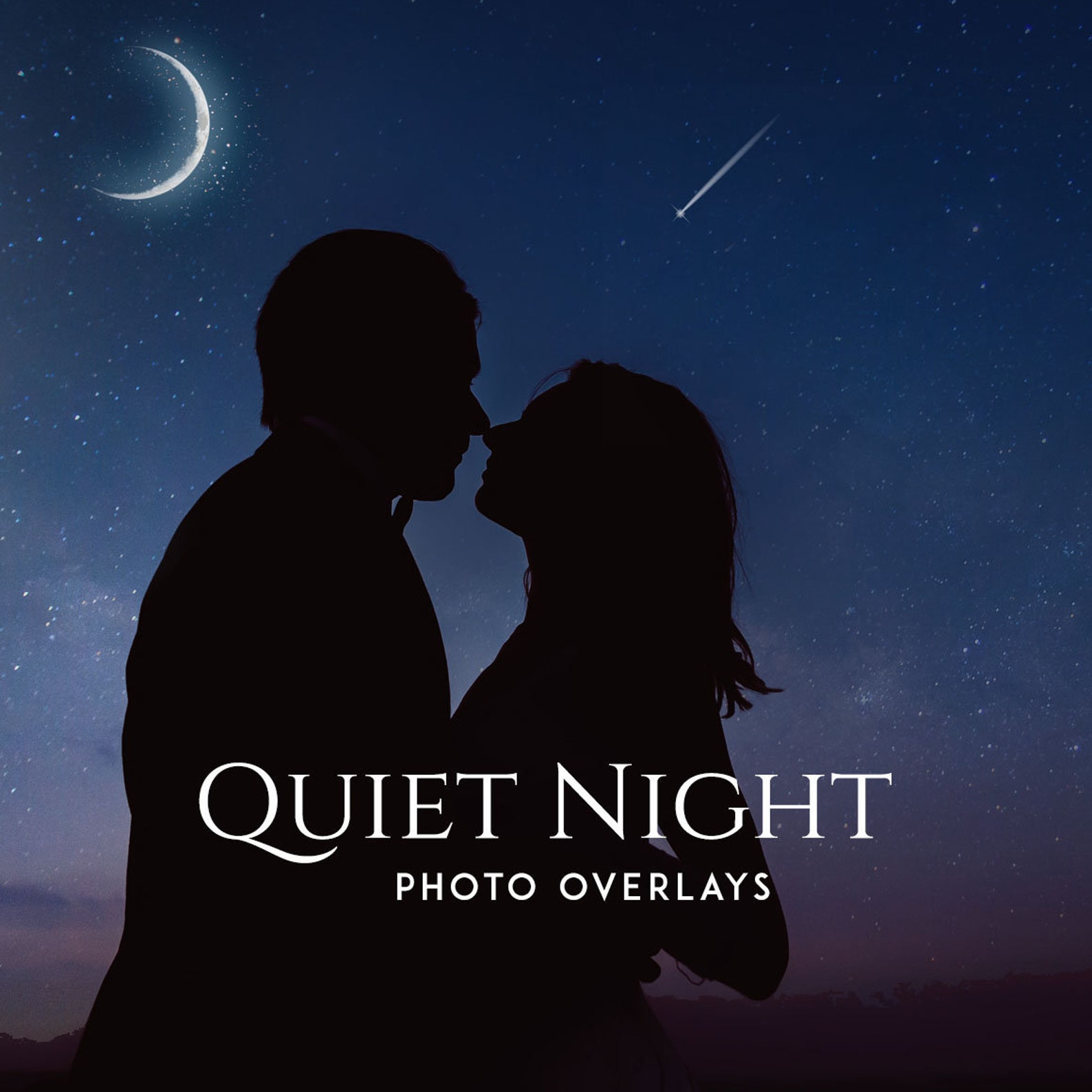 Quiet Night Mega Pack Starry Sky, Shooting Stars, Moons and Galaxy- 40 ...