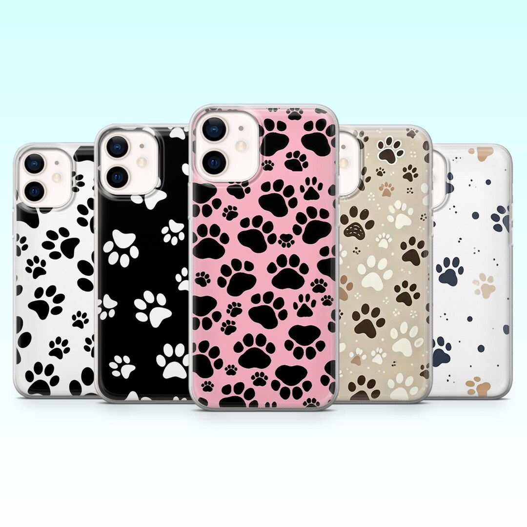 Paw Print Phone Case Pet Paw Dog Paw Cover for iPhone 17pro, 16, 15, 14 ...