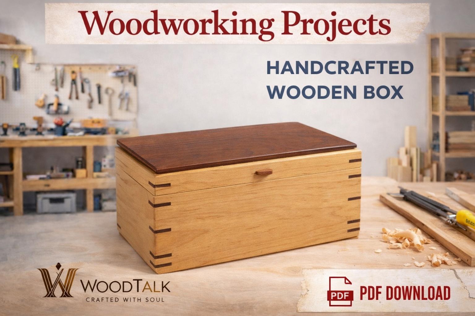 Wooden Box Woodworking Plans – Step-by-step PDF Plans for Handcrafted ...