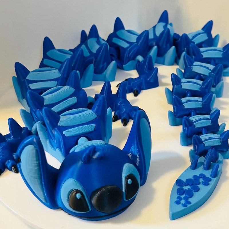 Stitch Dragon Stl File - Etsy