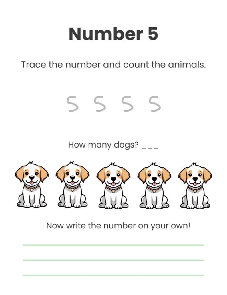 Number Tracing Workbook Printable | Numbers 1–20 | Preschool Counting ...
