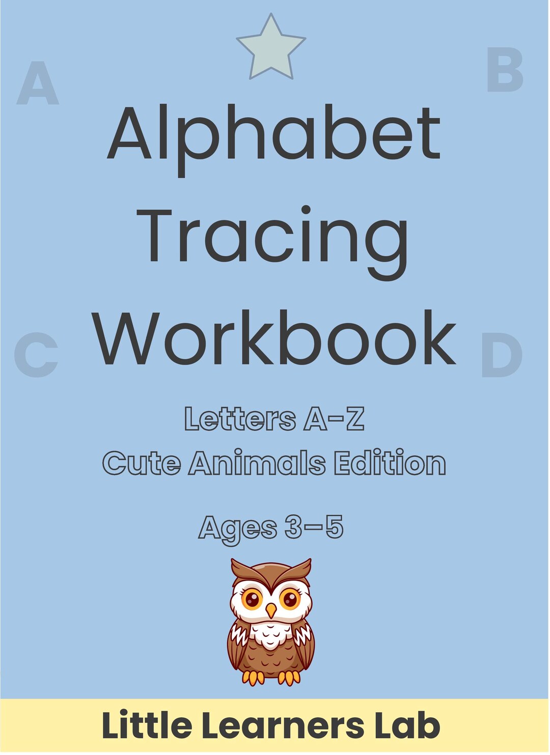 Alphabet Tracing Workbook – Printable PDF for Ages 3–5 - Etsy