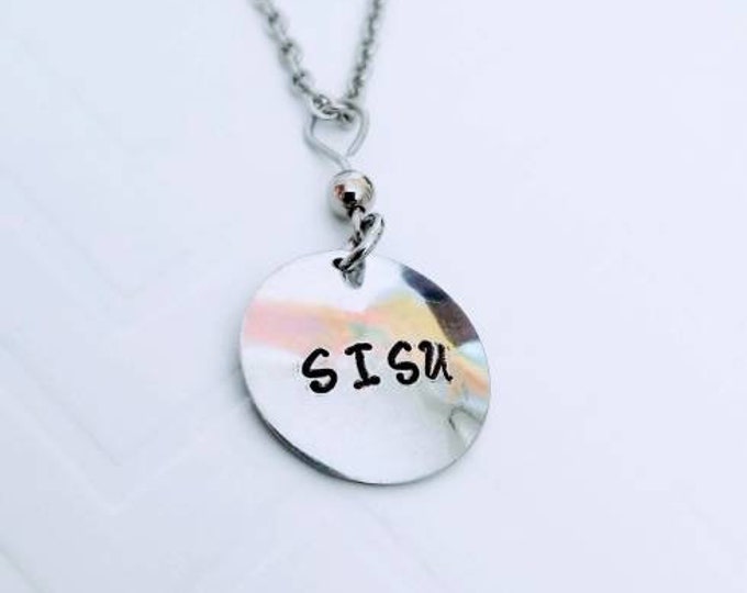 Domed SISU Necklace Made in Michigan - Etsy