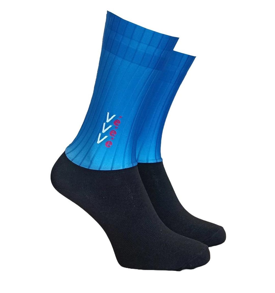 Veloclassics Aero Pro Cycling Socks Blue - Etsy UK